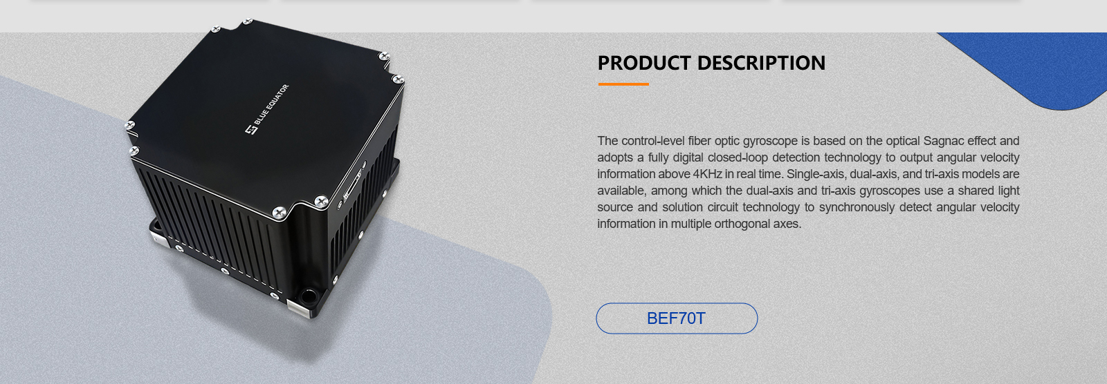 High-Performance Three-Axis Fiber Optic Gyroscope, Accurate IMUs - Blue ...